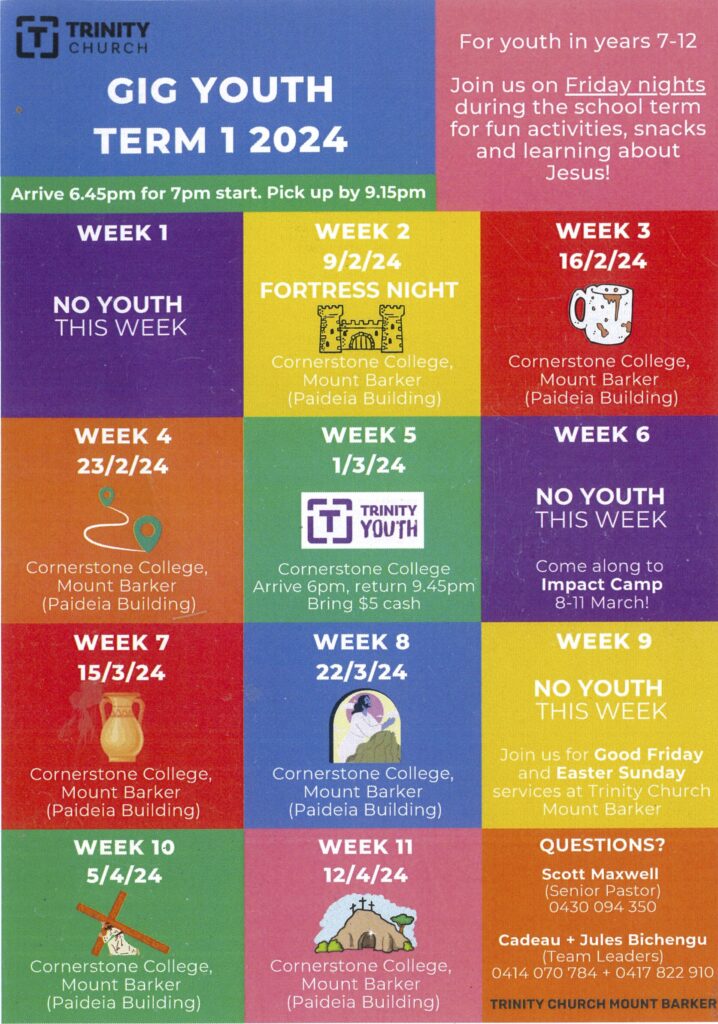 Trinity Youth | Trinity Church Mount Barker